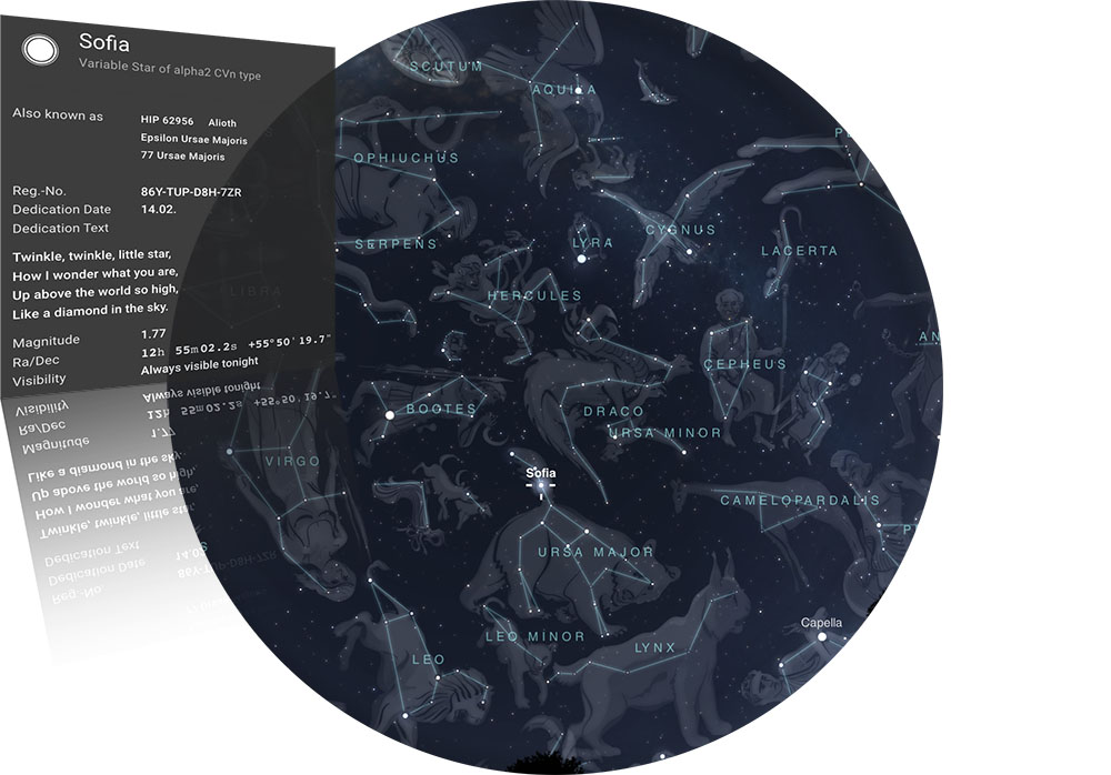 Einen echten Stern kaufen | Starling® Sternregister